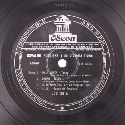 Osvaldo Pugliese y su Orquesta Típica – Acordes porteños – LDS 136 – TTT3.2 – Tango Time Travel